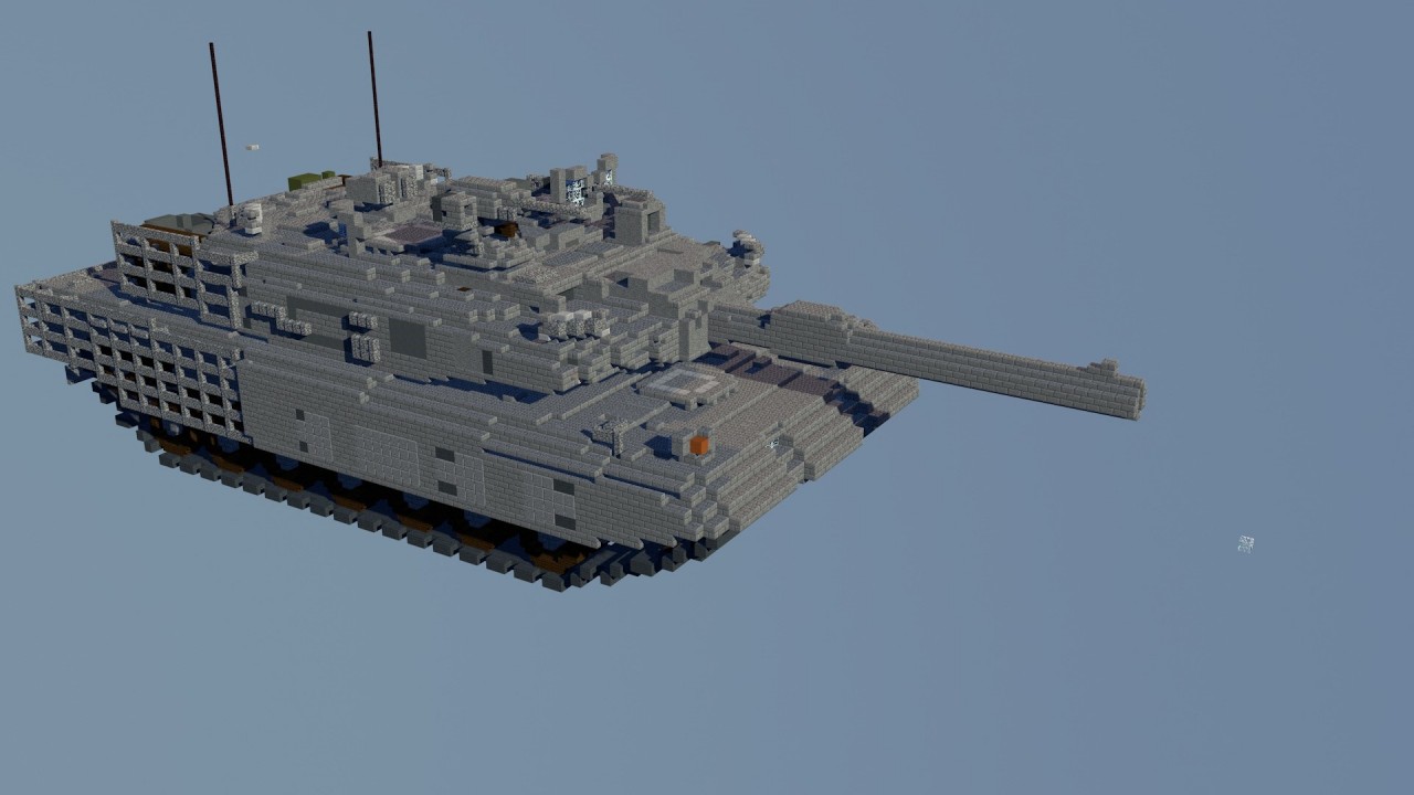 10:1 scale Leopard 2 A4 new armor kit Minecraft Map