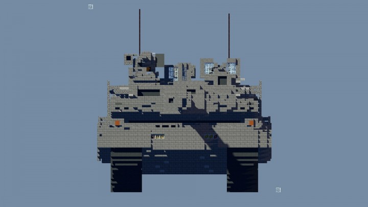 10:1 scale Leopard 2 A4 new armor kit Minecraft Map
