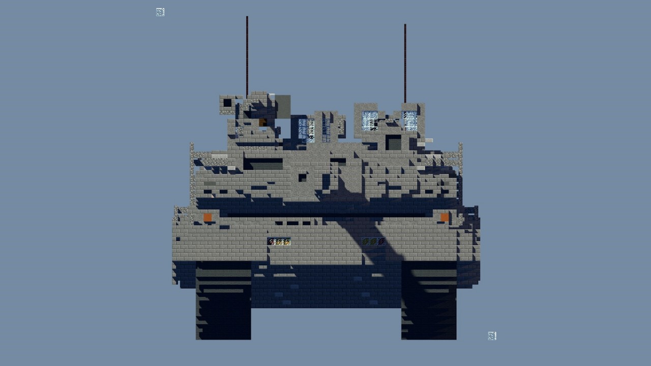 10:1 scale Leopard 2 A4 new armor kit Minecraft Map