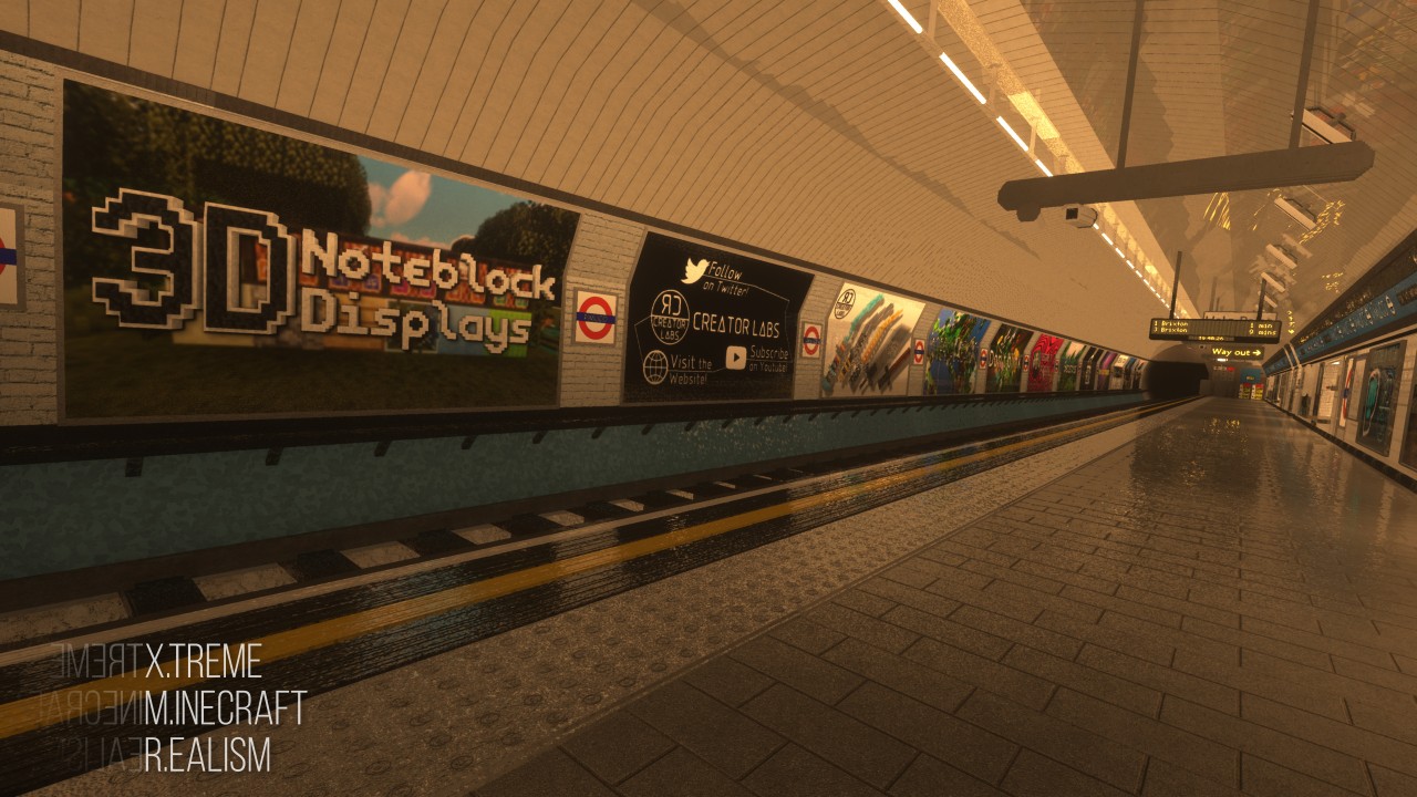 X.M.R. London Underground Pimlico | Extreme Minecraft Realism Minecraft Map