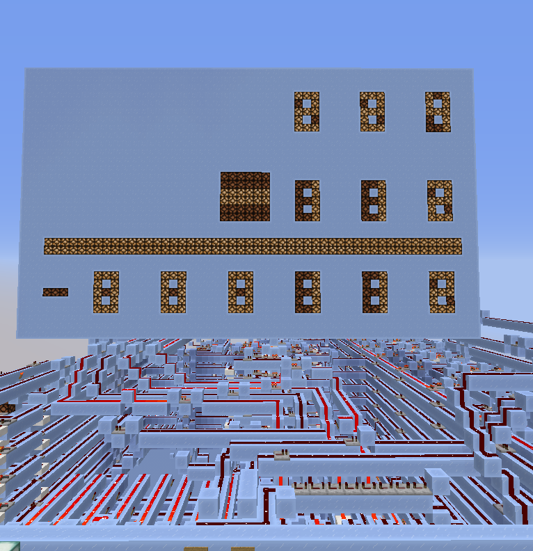 4 function 8 bit calculator Minecraft Map