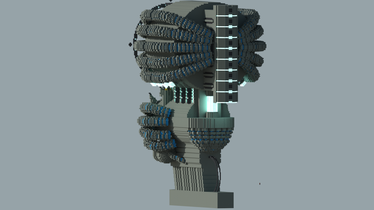 Space clock tower Minecraft Map