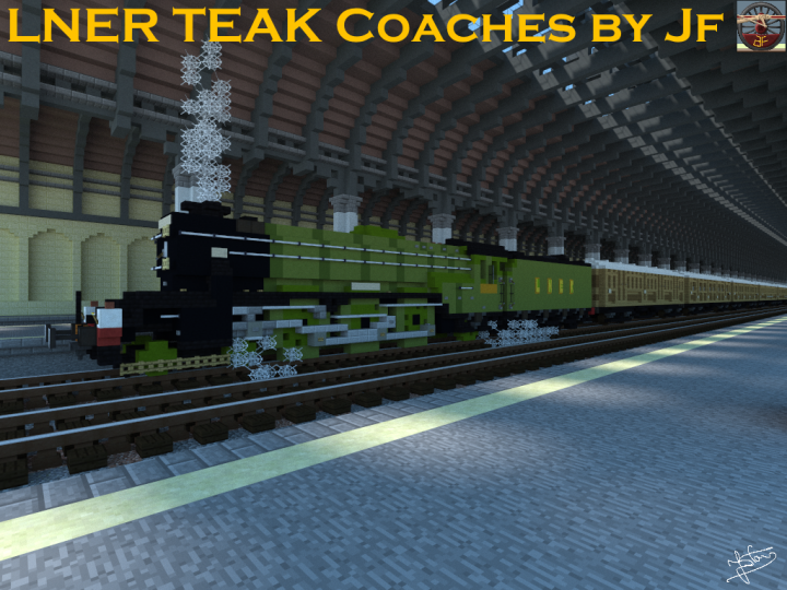 3:1 Set of LNER TEAK Passenger Cars Minecraft Map