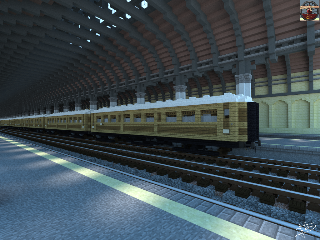 3:1 Set of LNER TEAK Passenger Cars Minecraft Map