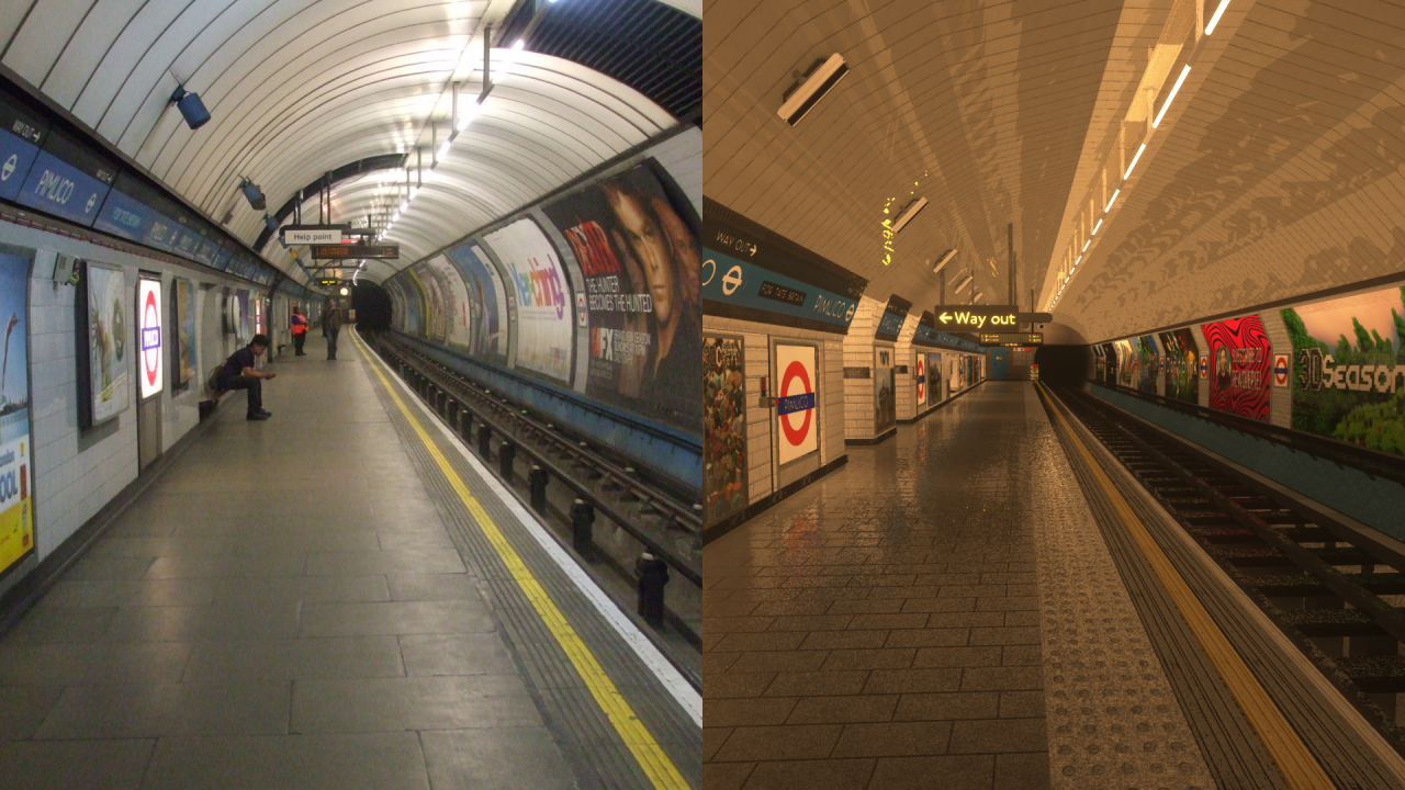 X.M.R. London Underground Pimlico | Extreme Minecraft Realism Minecraft Map