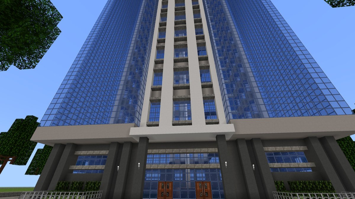 Pure Blue Corners Building Minecraft Map