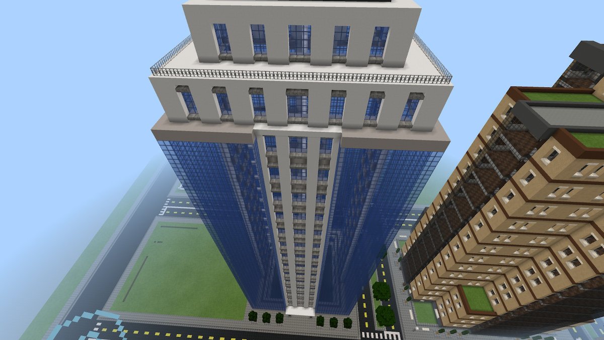 Pure Blue Corners Building Minecraft Map