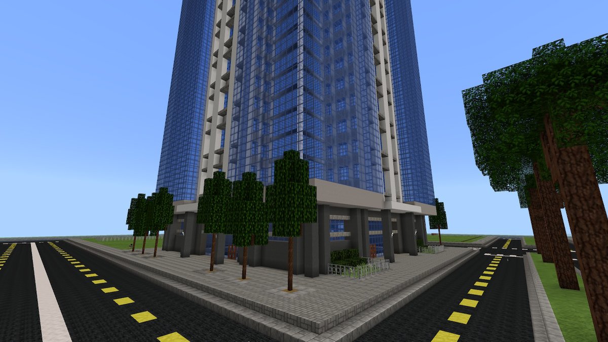 Pure Blue Corners Building Minecraft Map