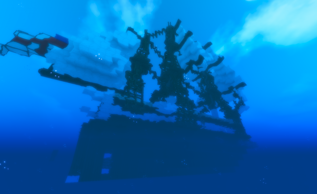British Warship HMS Terror Minecraft Map
