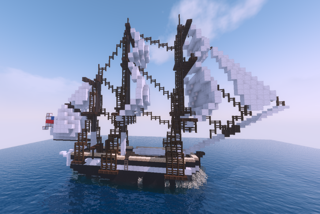 British Warship HMS Terror Minecraft Map