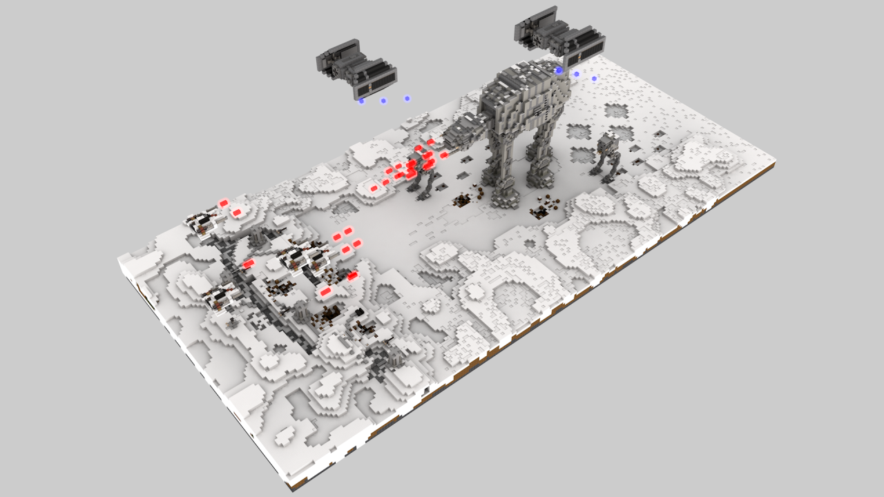 Star Wars | The Battle of Hoth | [2:1] Diorama Minecraft Map