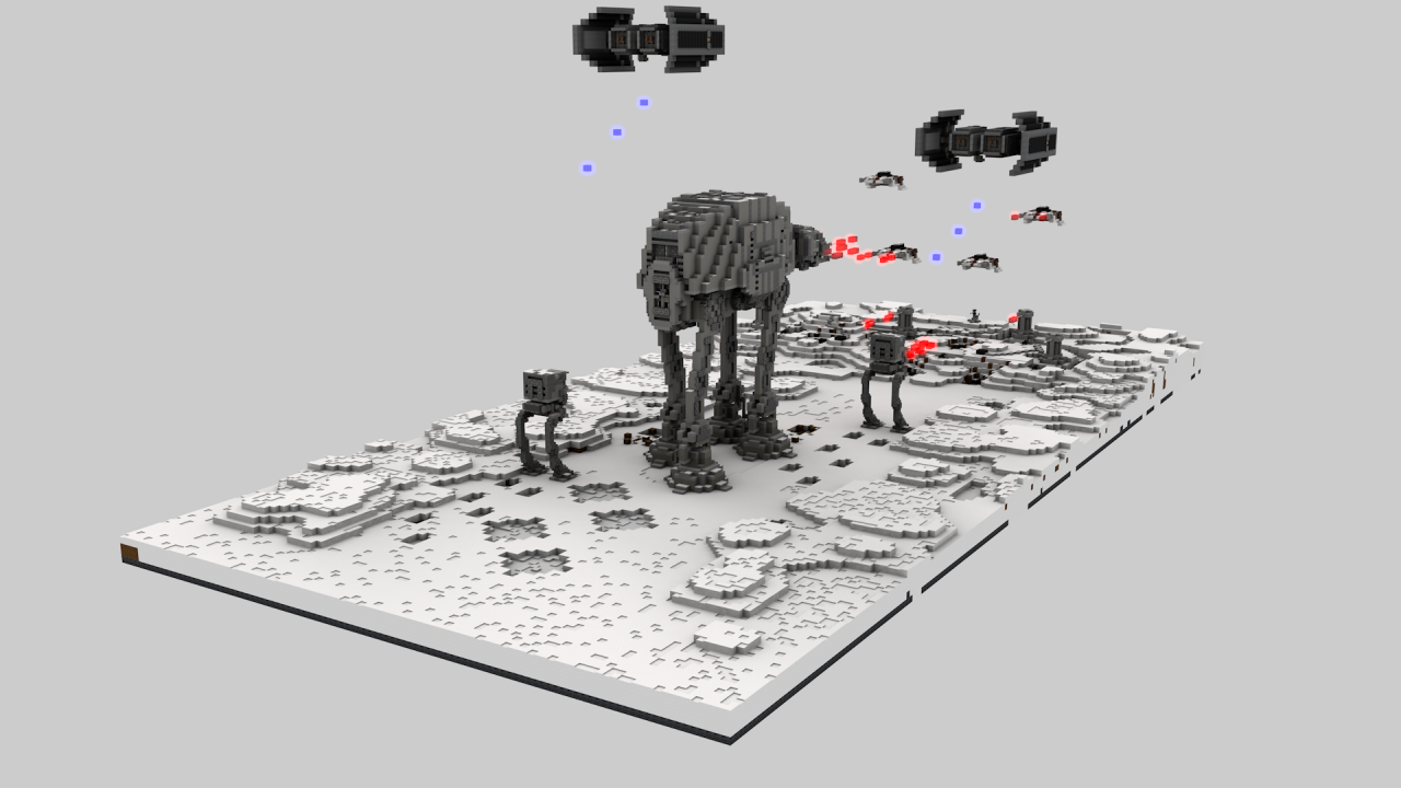 Star Wars | The Battle of Hoth | [2:1] Diorama Minecraft Map