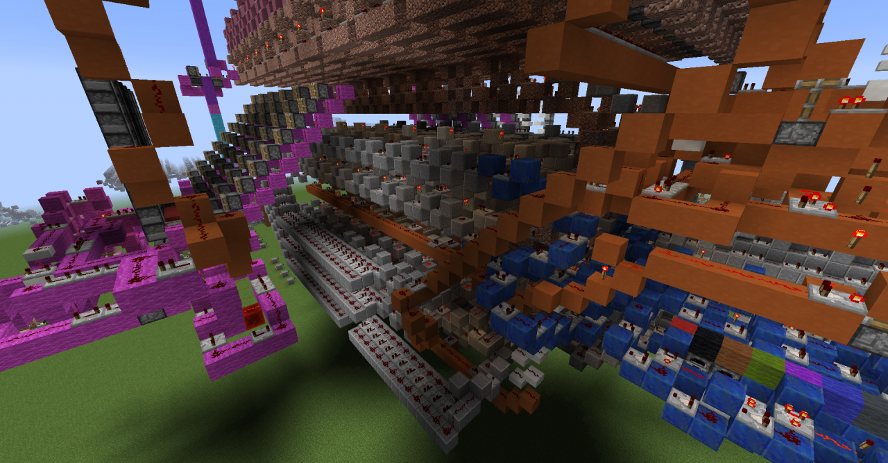 Auto Reset Wool Printer, with no Commands Minecraft Map