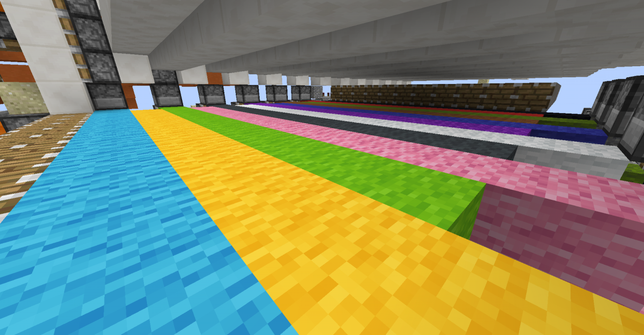 Auto Reset Wool Printer, with no Commands Minecraft Map