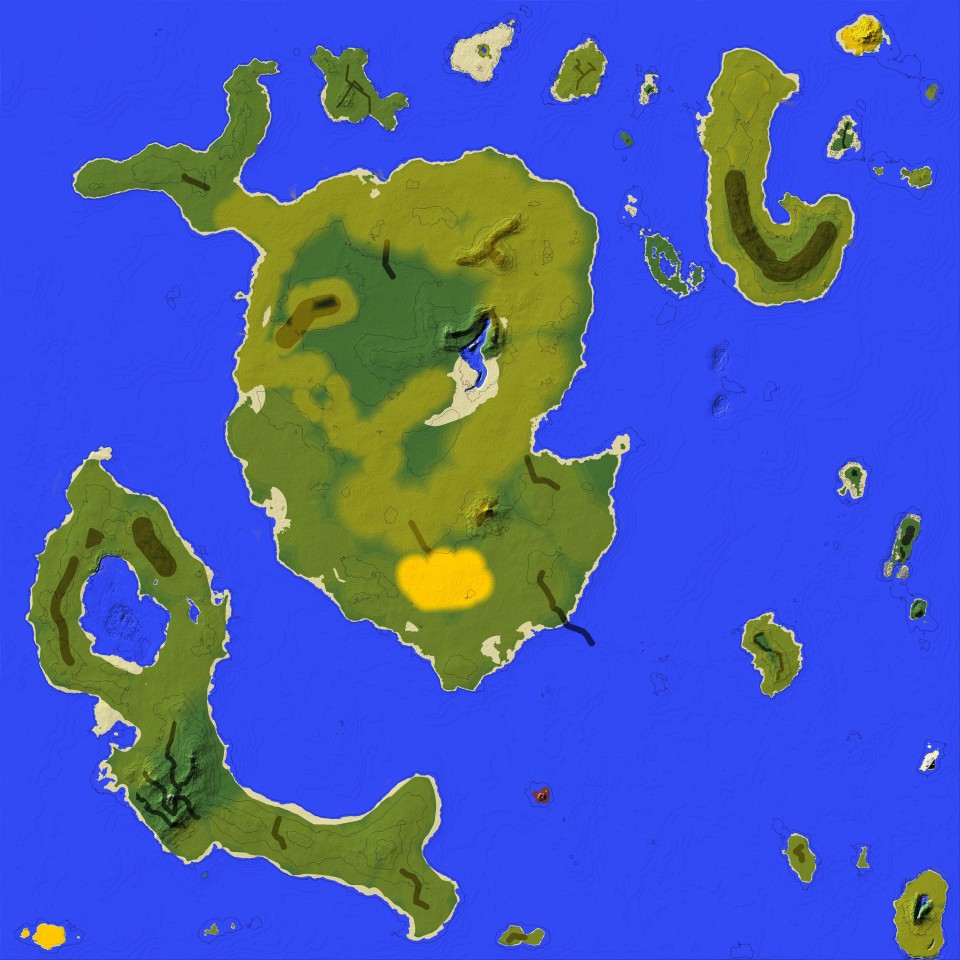 Xyles - Islands 5k x 5k all biomes, ores, etc. Minecraft Map