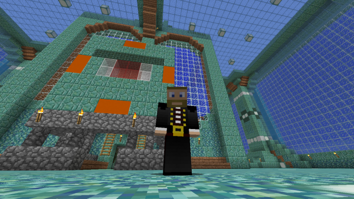 Atlantis Temple of the Guardian & Guardian Farm Minecraft Map