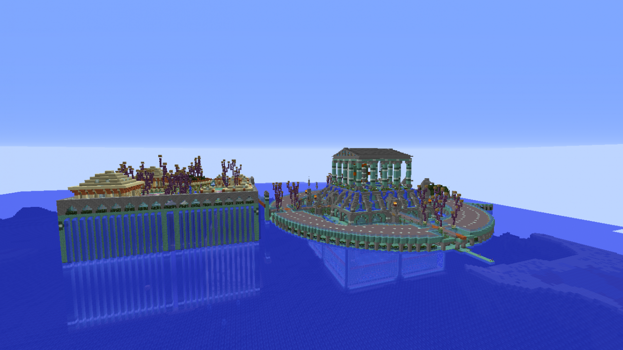 Atlantis Temple of the Guardian & Guardian Farm Minecraft Map