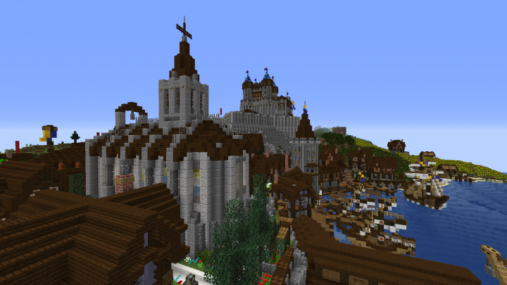 16th century castle and town Minecraft Map
