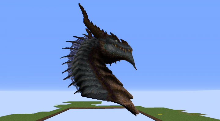 Dragon head thing. Minecraft Map