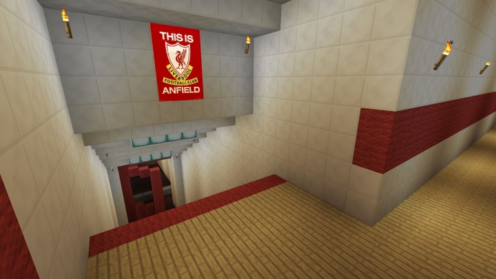 Anfield stadium in Minecraft Minecraft Map