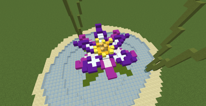 Flora #2 Purple Lotus ft. cattails Minecraft Map