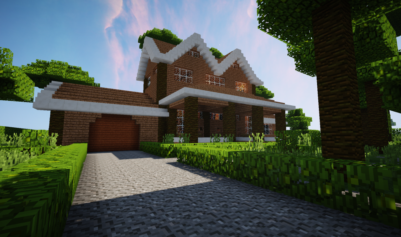 JUNGLE GABLE SUBURBAN HOUSE! Minecraft Map