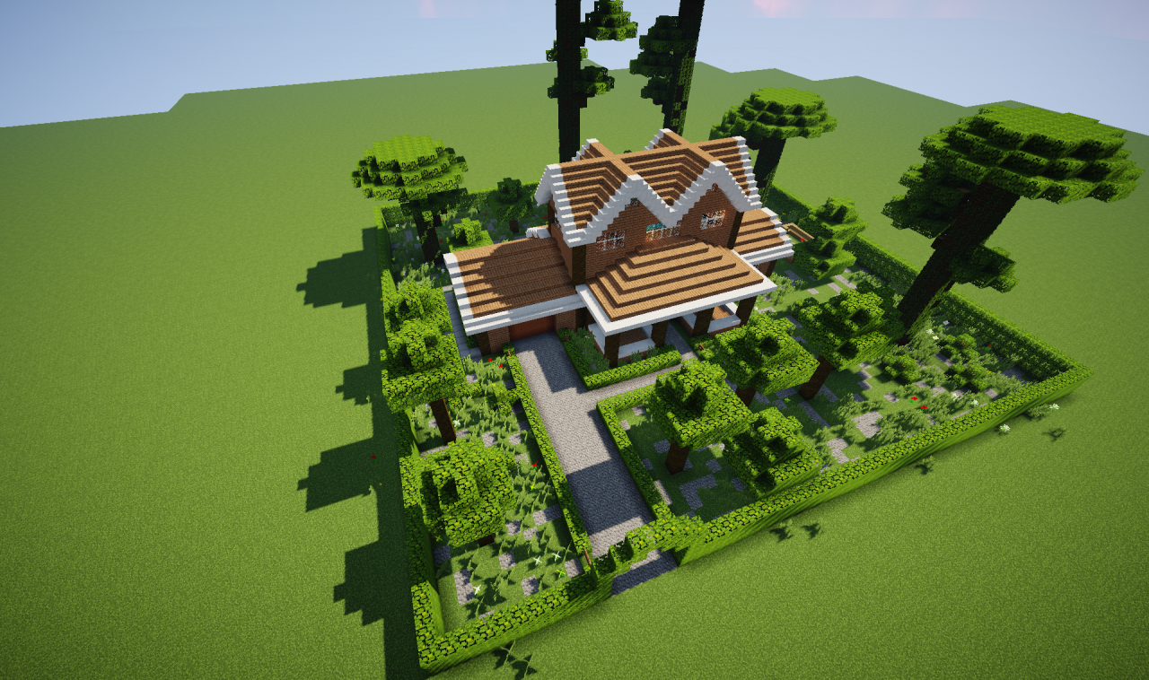 JUNGLE GABLE SUBURBAN HOUSE! Minecraft Map