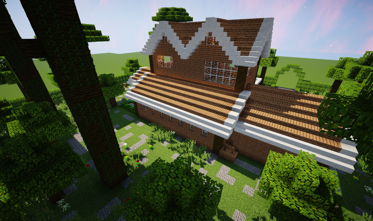 JUNGLE GABLE SUBURBAN HOUSE! Minecraft Map