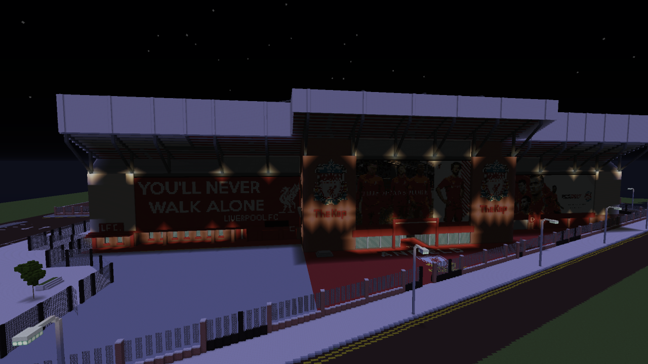 Anfield stadium in Minecraft Minecraft Map
