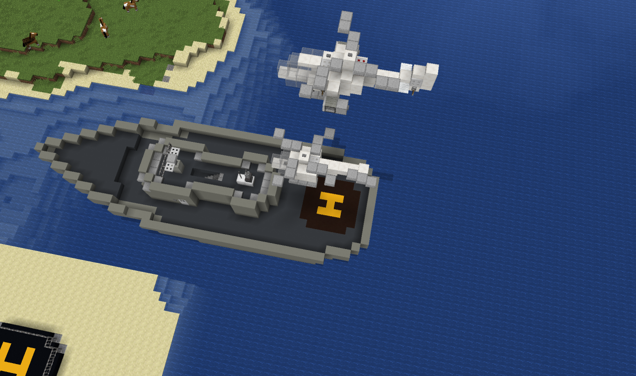 Chinese Artificial Island Naval Base Minecraft Map