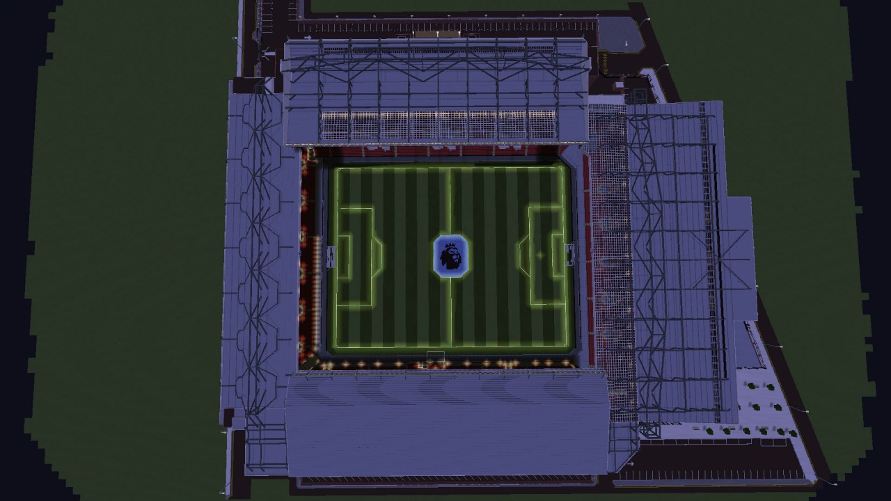 Anfield stadium in Minecraft Minecraft Map