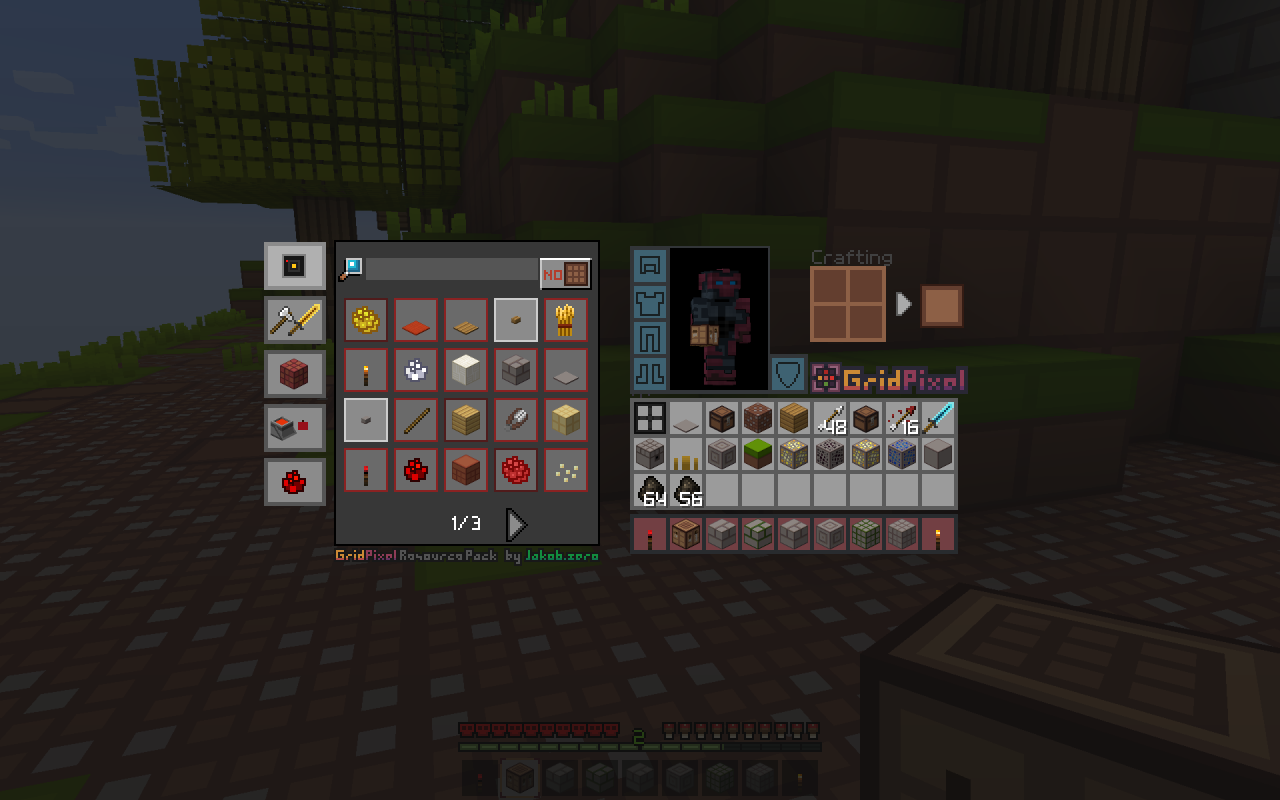 GridPixel Java Edition Minecraft Texture Pack