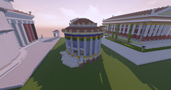 Roman temple of Vesta V2 Minecraft Map