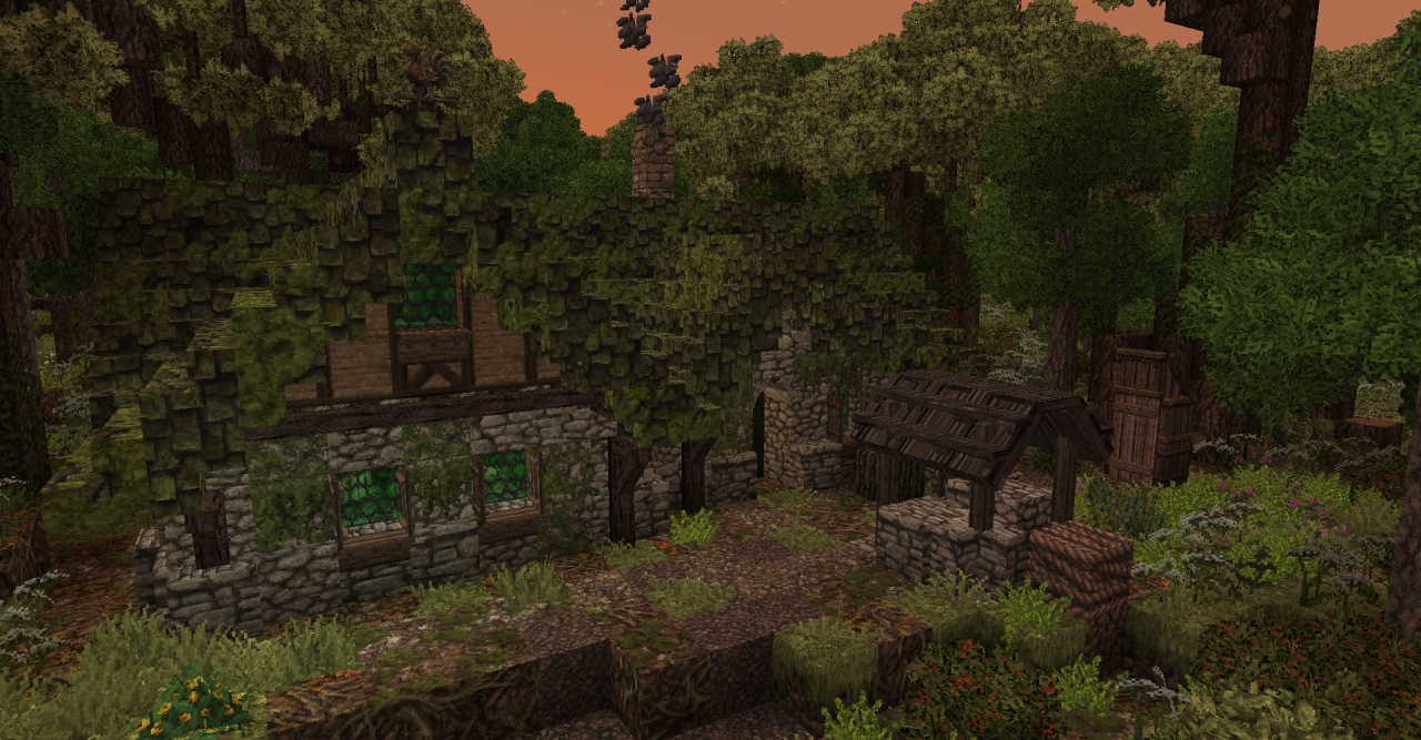 Medieval Woodland Cottage (Conquest Reforged) Minecraft Map