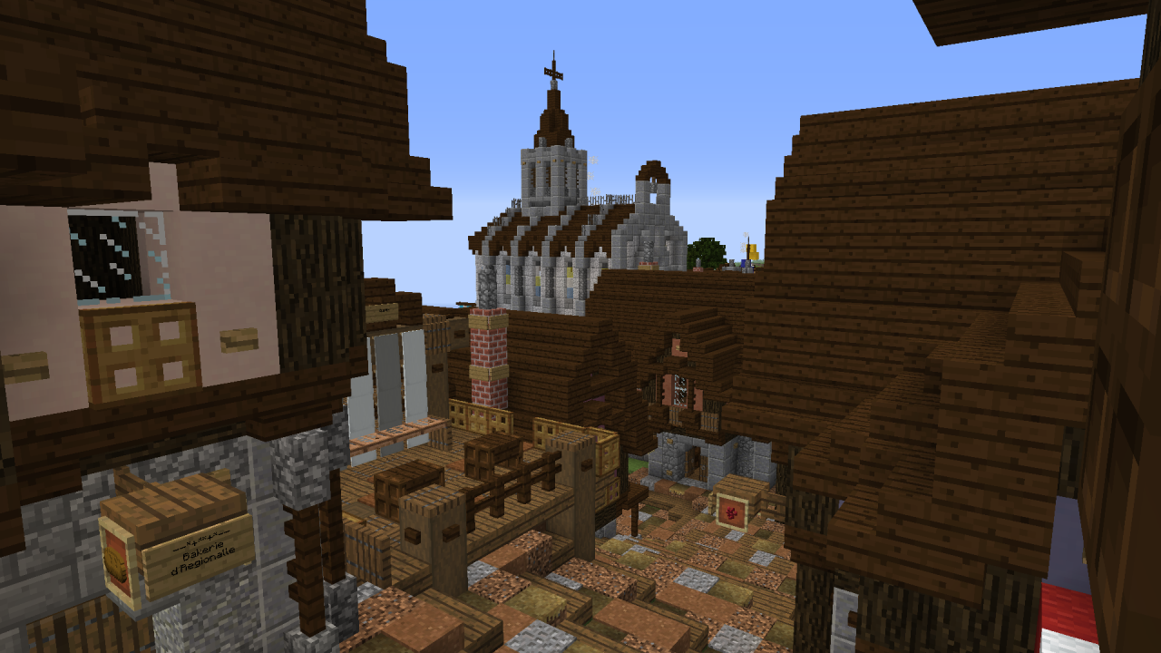 16th century castle and town Minecraft Map