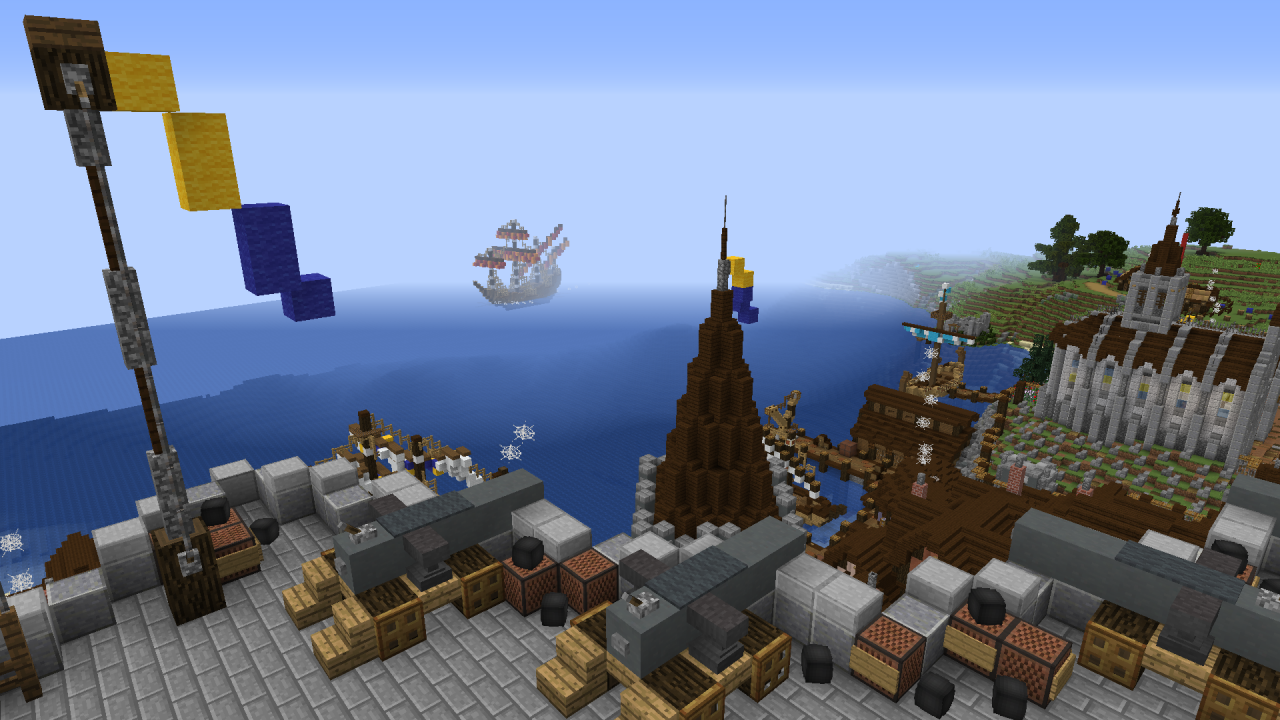 16th century castle and town Minecraft Map