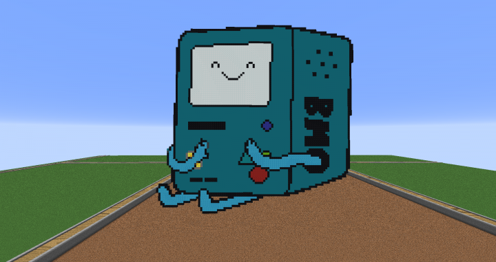 Bmo - Adventure Time Pixel Art Minecraft Map