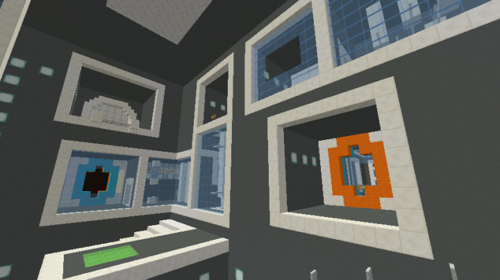 Portal 2 Aperture Mega Parkour Minecraft Map