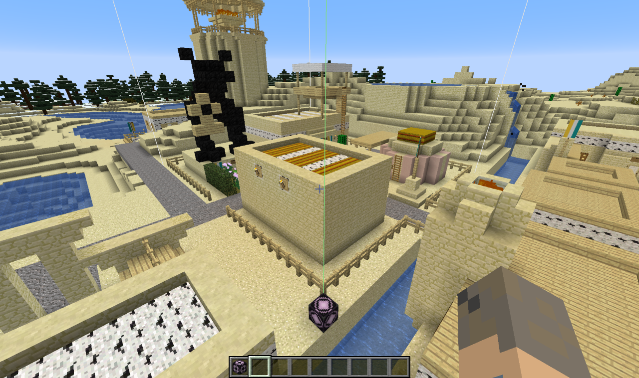 Egyptian town center in AoM style Minecraft Map