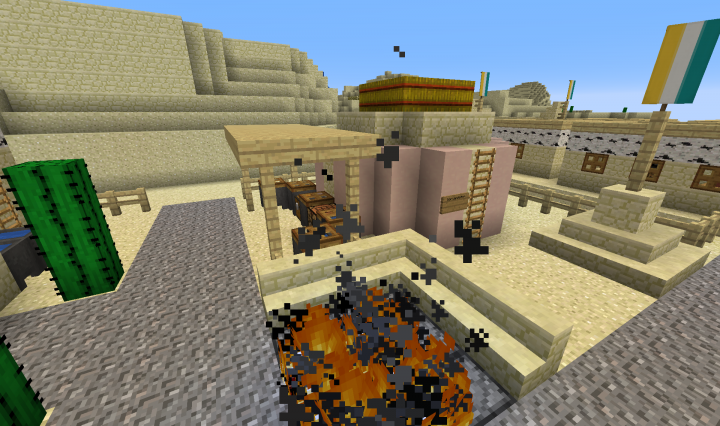 Egyptian town center in AoM style Minecraft Map