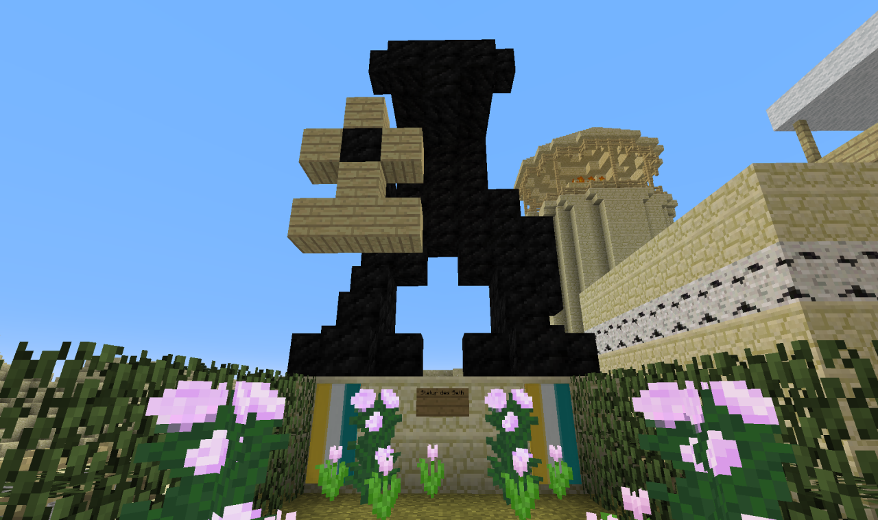 Egyptian town center in AoM style Minecraft Map