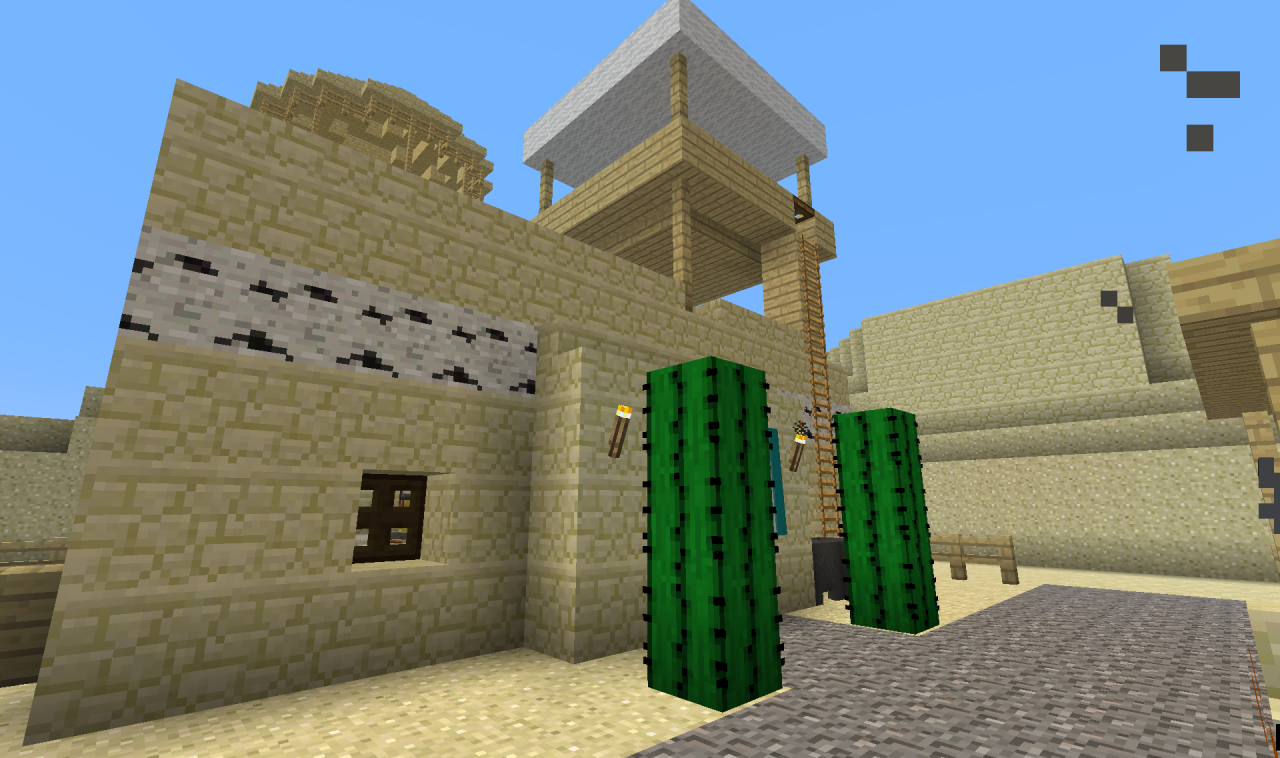 Egyptian town center in AoM style Minecraft Map