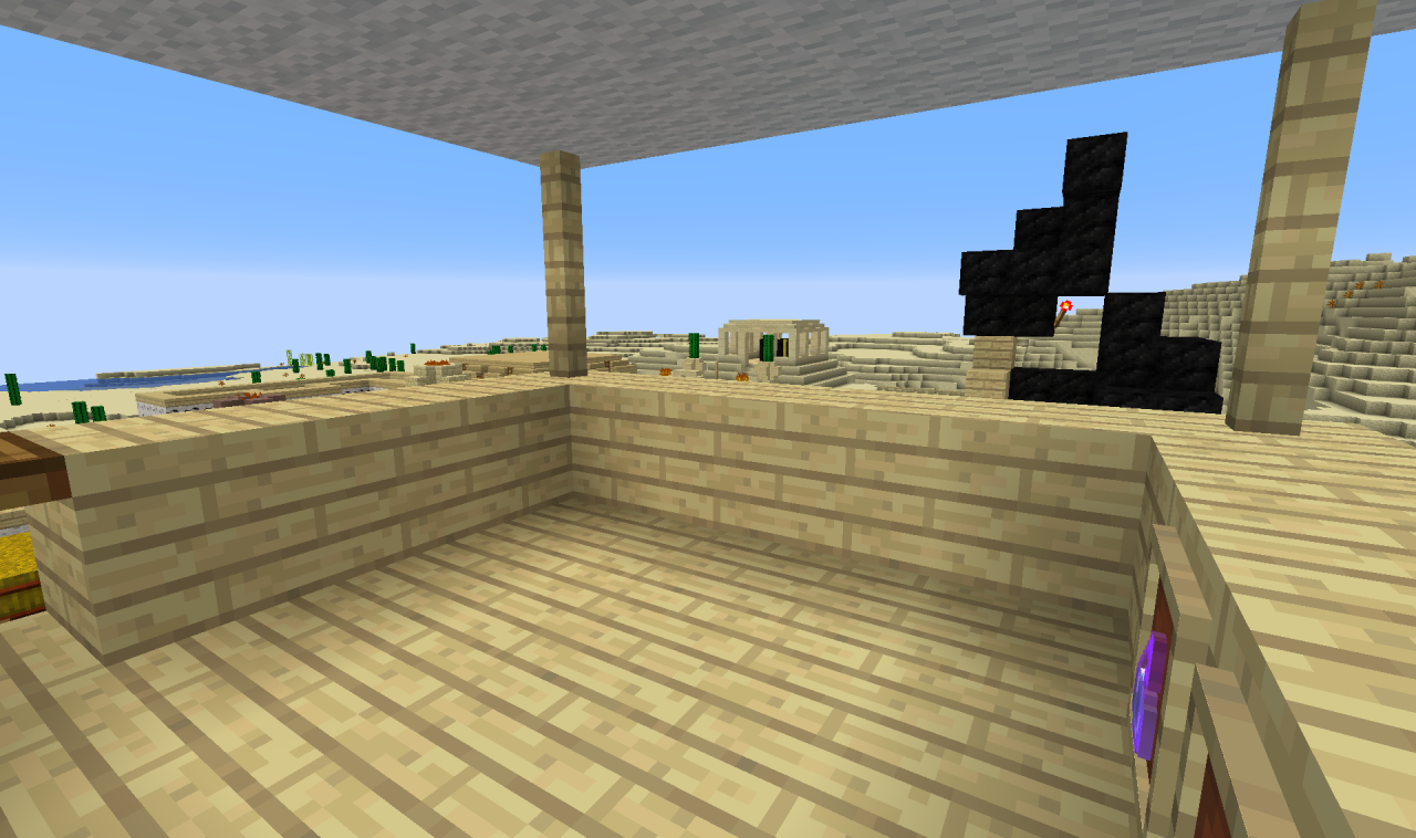 Egyptian town center in AoM style Minecraft Map