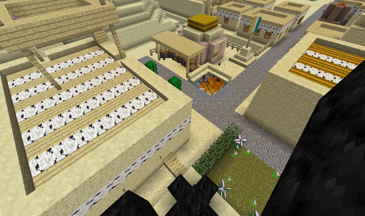 Egyptian town center in AoM style Minecraft Map