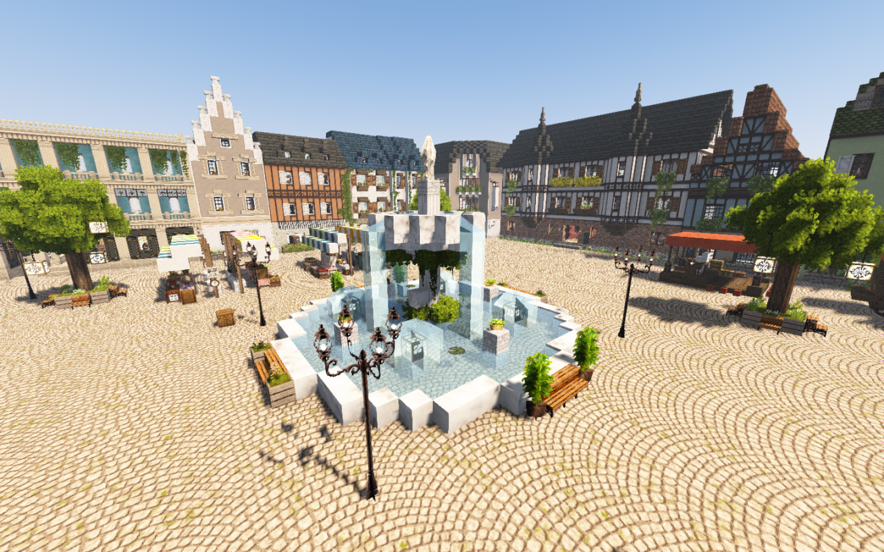 Kamabokostadt: a fictional german city Minecraft Map