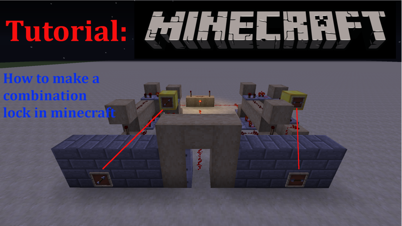 HOW TO: build a combination lock that uses item-frames (improved ...