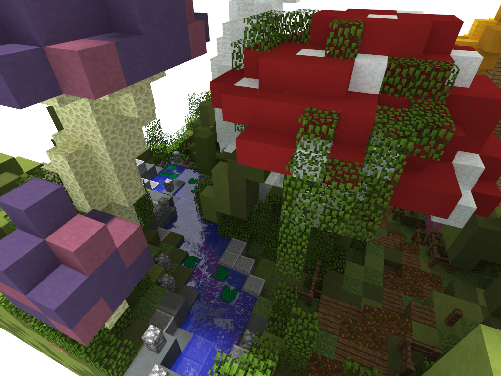 Mythical Fantasy Mushroom Forest Plot [32x32] Minecraft Map