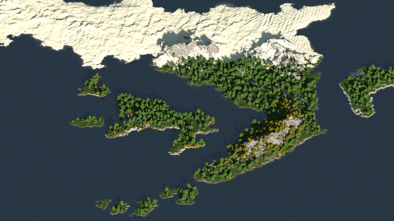 Little RPG world - 8000х8000 Minecraft Map