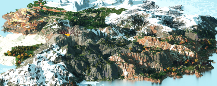 3,500x3,500 Multi biome map :O Minecraft Map