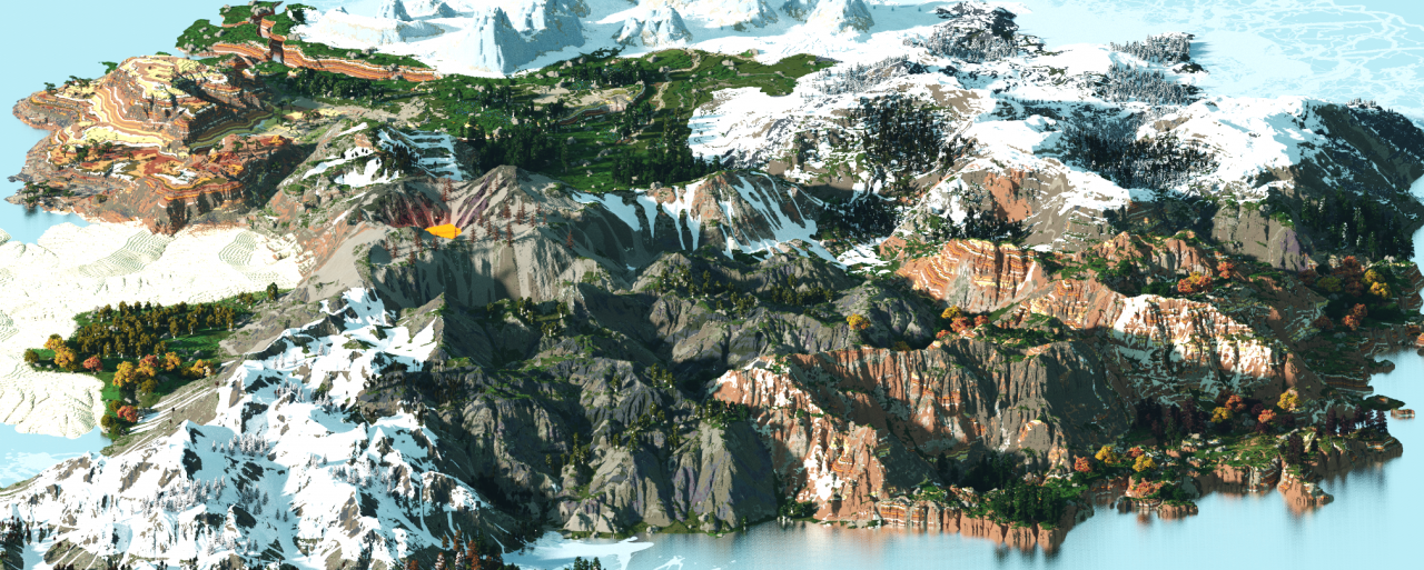 3,500x3,500 Multi biome map :O Minecraft Map